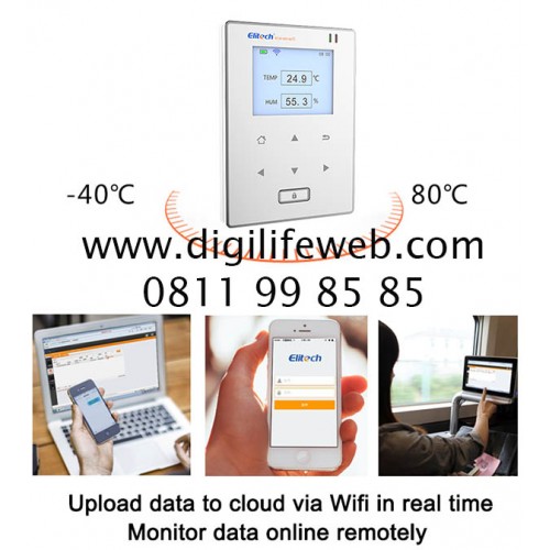 Wifi Temperature and Humidity Data Logger Elitech RCW-800